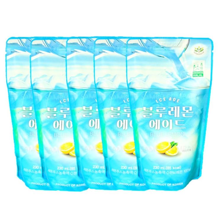 Bg블루레몬 에이드 블루레몬 에이드파우치 230ml 5개 홈플러스 택배배송