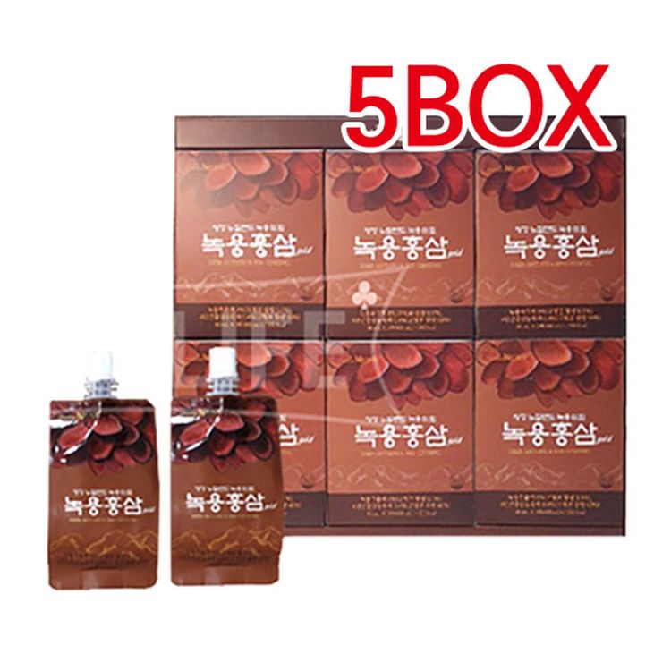 천호엔케어 녹용홍삼골드 80mlx30포 5box 녹용즙 홍삼즙 홈플러스 택배배송