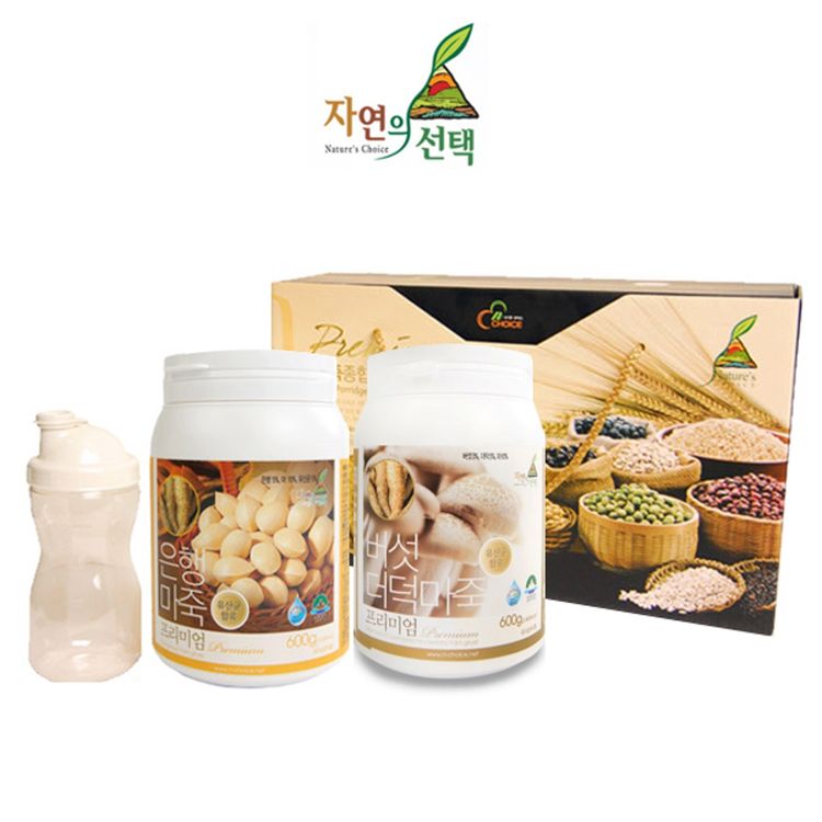 자연의선택 마죽 종합 선물세트 1호 12kg버섯더덕은행전용컵 홈플러스 택배배송