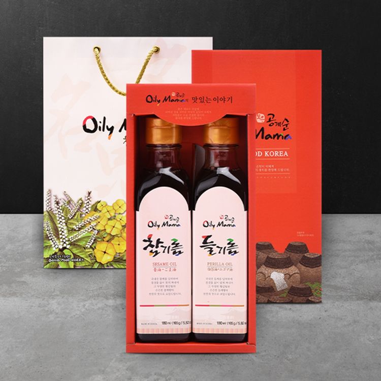 국내산 참기름 들기름 선물세트 2호참들기름각180ml 홈플러스 택배배송