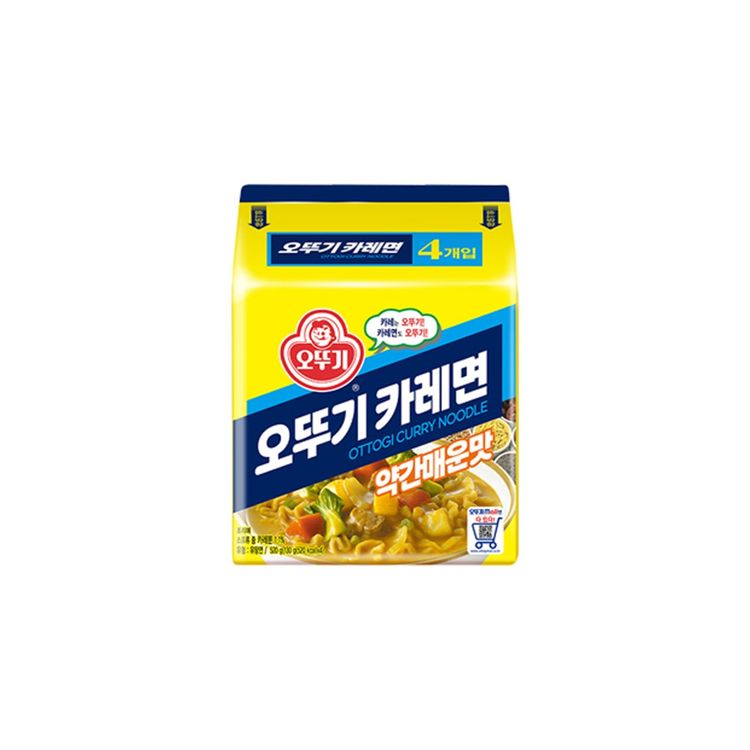 오뚜기 카레면 약간매운맛 멀티 4입 8봉 1박스 홈플러스 택배배송