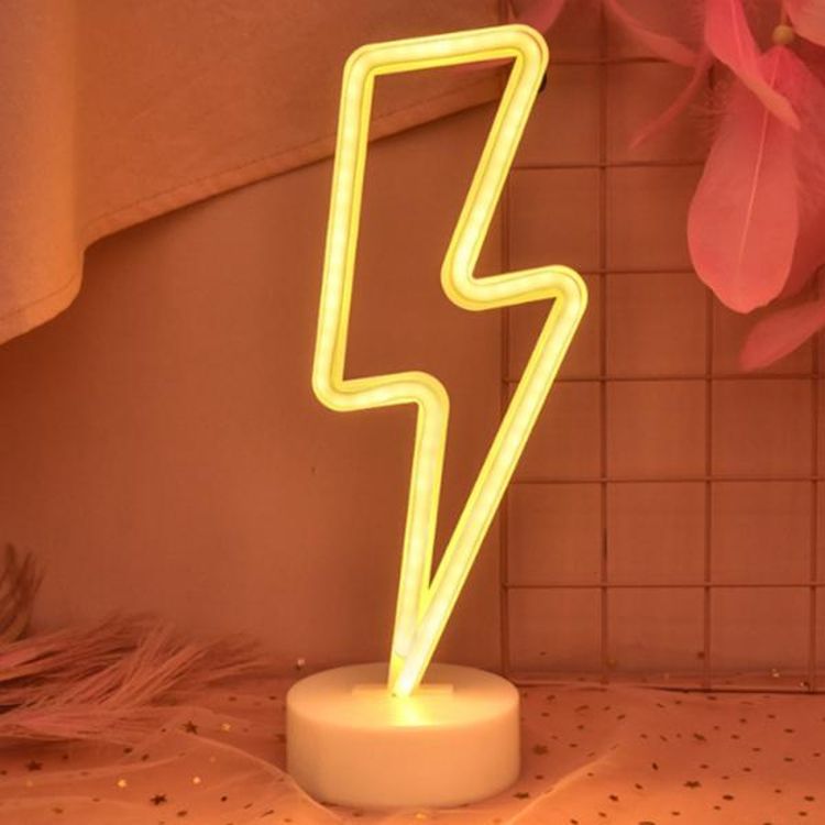 바보사랑 네온사인 Led 무드등 Usb 테이블조명 번개 네온등 홈플러스 택배배송