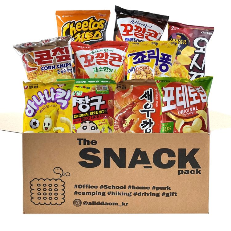 올따옴 과자폭탄 탕비실 주전부리 2호 스낵선물세트 10p 홈플러스 택배배송