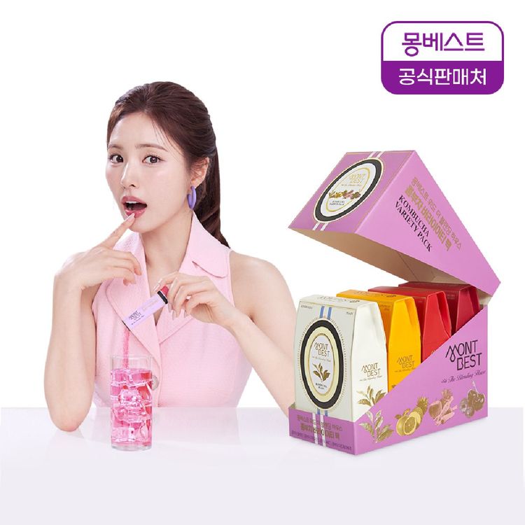 몽베스트 블랜딩 콤부차 새콤 4종타트체리베리 자몽파인애플 외 40포 홈플러스 택배배송