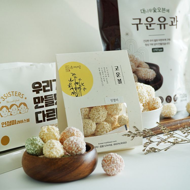 Haccp 담양 수제 구운볼유과인절미 50g X 3개 홈플러스 택배배송