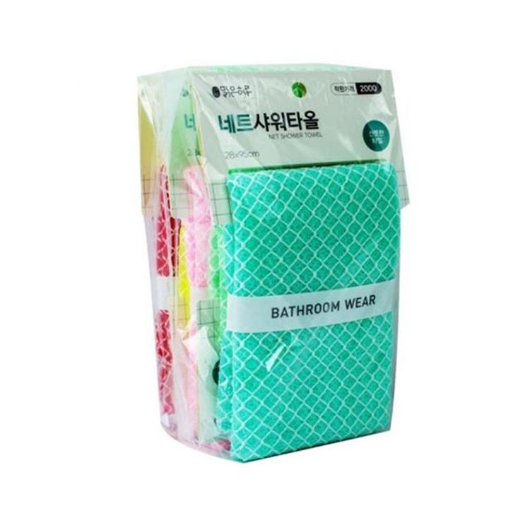Btm 실용적인 N609a13478 맑은하루 네트 샤워타올 28 X 95cm 5매 홈플러스 택배배송