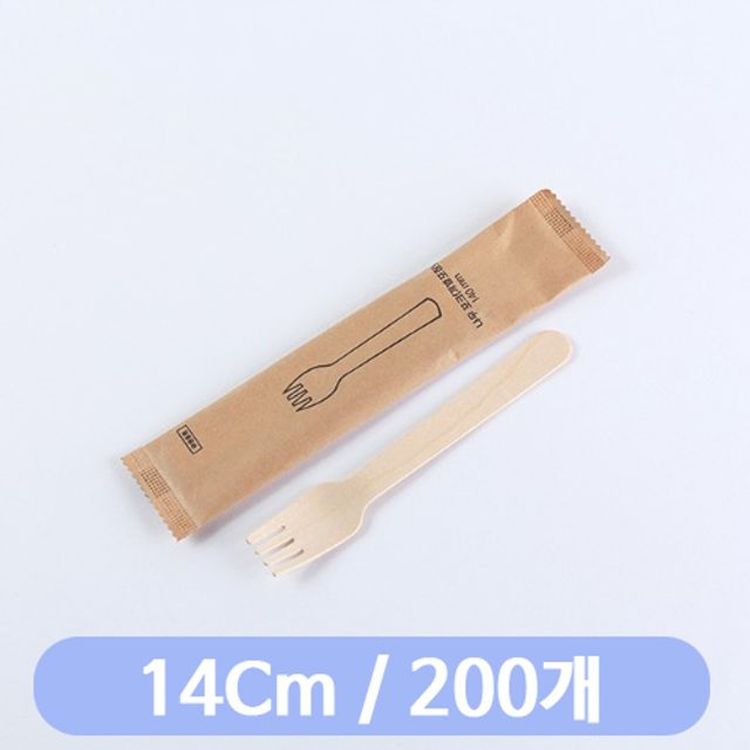 나무포크 14cm 개별포장 200개 홈플러스 택배배송