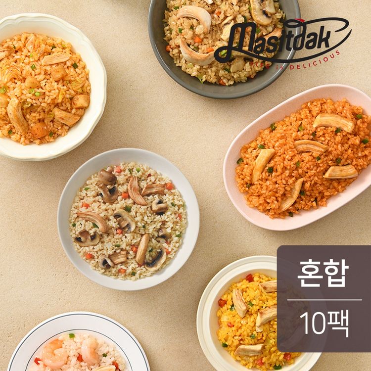 맛있닭 닭가슴살 곤약볶음밥 파우치 혼합10팩5종2팩씩 홈플러스 택배배송