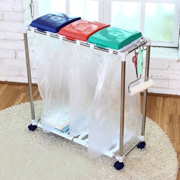 리빙 N8142492885 분리수거함 3단 쓰레기정리함 분리수거상자 청소 홈플러스 택배배송