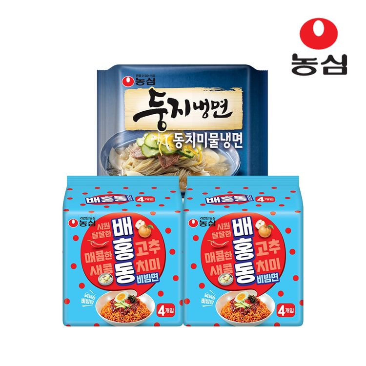 농심 배홍동비빔면 멀티팩 X 2개 둥지냉면 동치미 물냉면 멀티팩 X 1개 홈플러스 택배배송