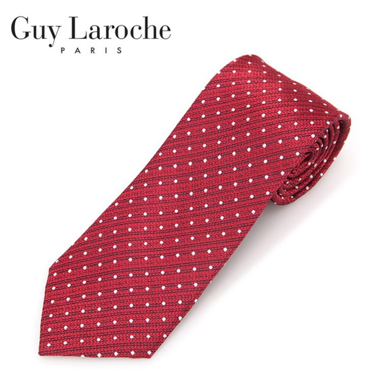 Guy Laroche 기라로쉬 도트 패턴 넥타이와인 홈플러스 택배배송