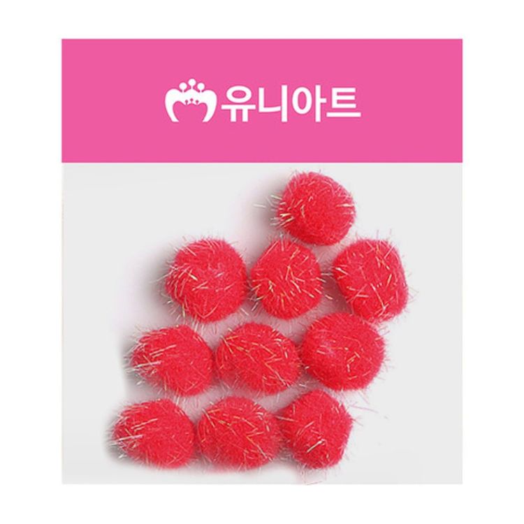 유니아트 1000 반짝이 퐁퐁 25mm 빨강 홈플러스 택배배송
