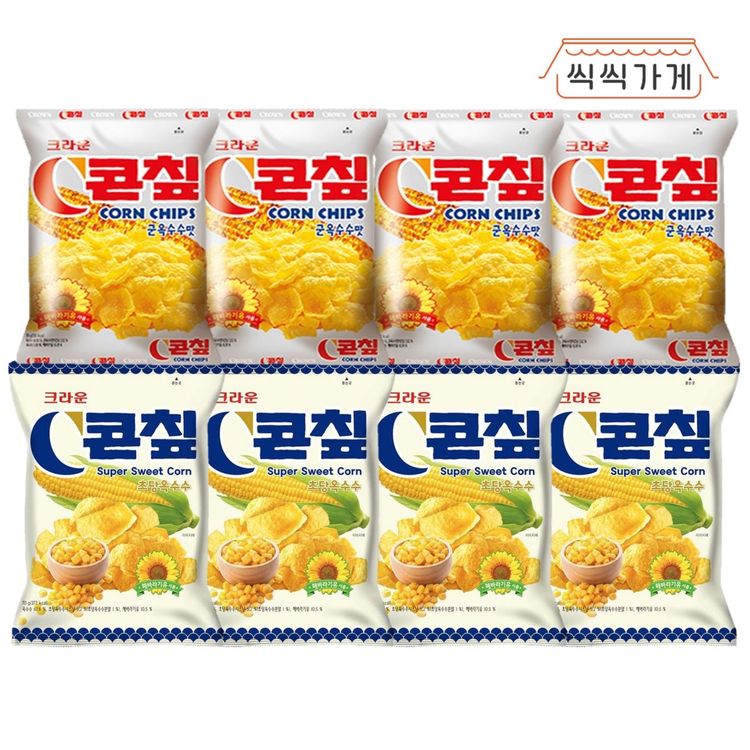 씩씩가게 콘칩 70g X 4ea 콘칩 초당옥수수 70g X 4ea 홈플러스 택배배송