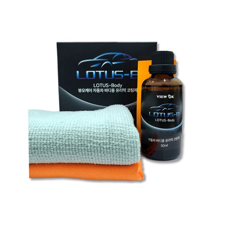 Ne V50ml 뷰오케이 로터스 B 자동차 바디 발수 광택 유리막 코팅제 50ml 셀프세차 홈플러스 택배배송