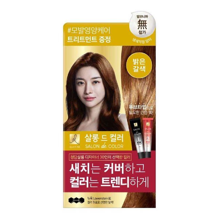Lg 엘라스틴 살롱드컬러 염색약 밝은갈색 100g 홈플러스