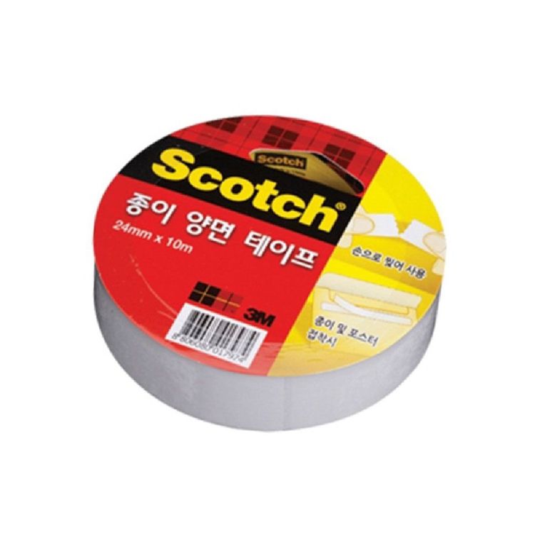 3m 종이양면테이프 24mmx10m 3인치 1p 접착 문구 사무 홈플러스 택배배송