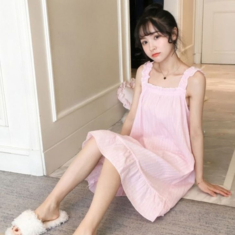 순면 나시 프릴 원피스 잠옷 홈웨어 홈플러스 판매자택배