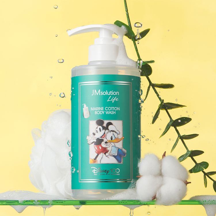디즈니 100주년 한정판 제이엠솔루션라이프 마린 코튼 퍼퓸 바디워시 500ml 홈플러스 택배배송