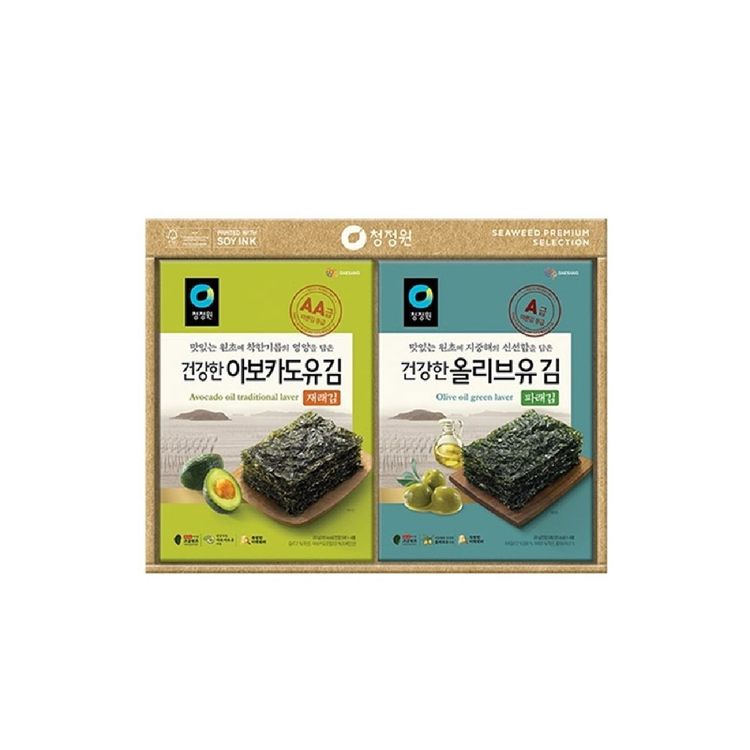 추석특가 청정원 명절 재래김 파래김 혼합 7호 선물세트 X 4개 홈플러스 택배배송