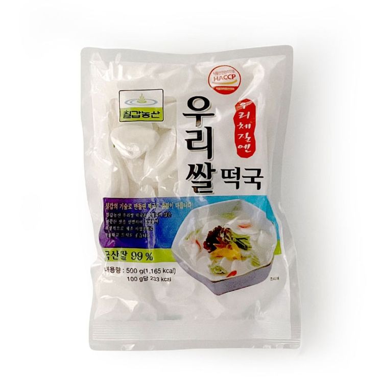푸른들마켓 칠갑 우리쌀떡국500g 홈플러스 택배배송