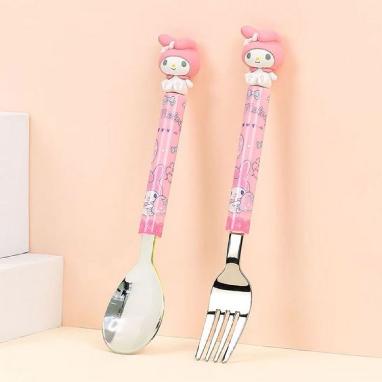 스푼포크세트 산리오 통통 마이멜로디 피규어 홈플러스 택배배송
