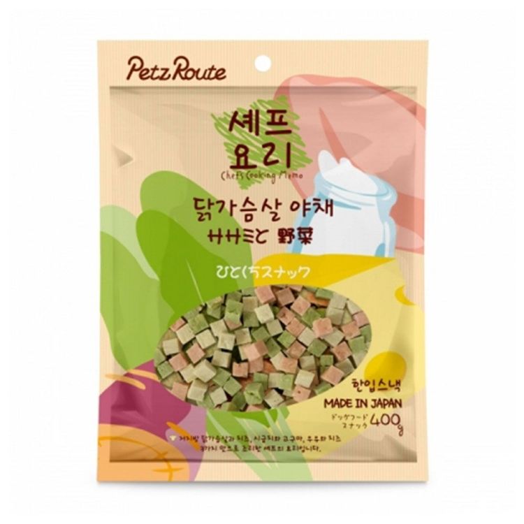 셰프요리 강아지 영양간식 말랑한 닭가슴살 야채 400g 홈플러스 택배배송