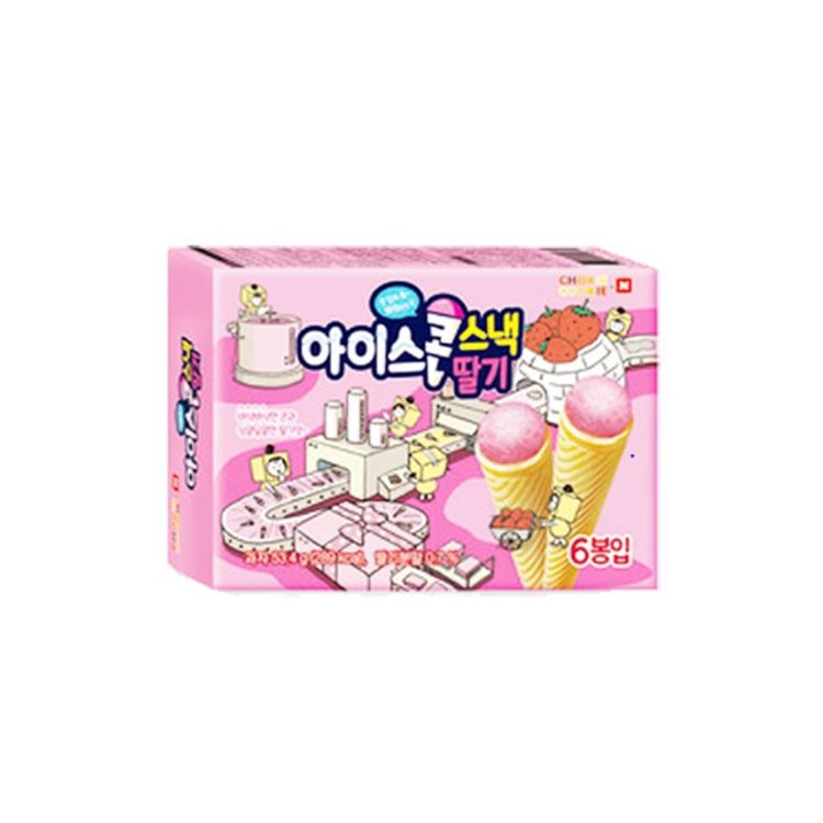 바스락 아이스콘 스낵 딸기 534g 3입 홈플러스 택배배송