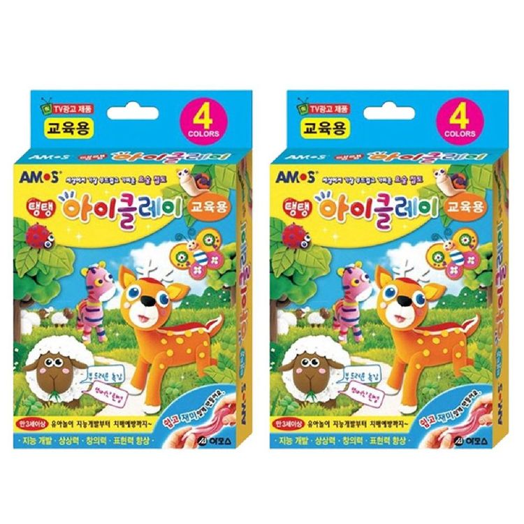 아이클레이 교육용 4색 세트 2p 촉감 점토놀이 만들기 홈플러스 택배배송