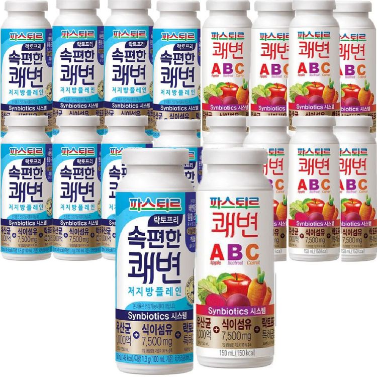 파스퇴르 쾌변 요구르트 150ml 혼합16입(저지방플레인 8입+ABC 8입) | 홈플러스 택배배송