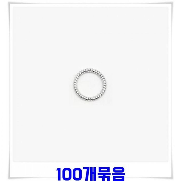 탄성좋은 스프링머리끈 100개 은색 고무머리끈 홈플러스 택배배송