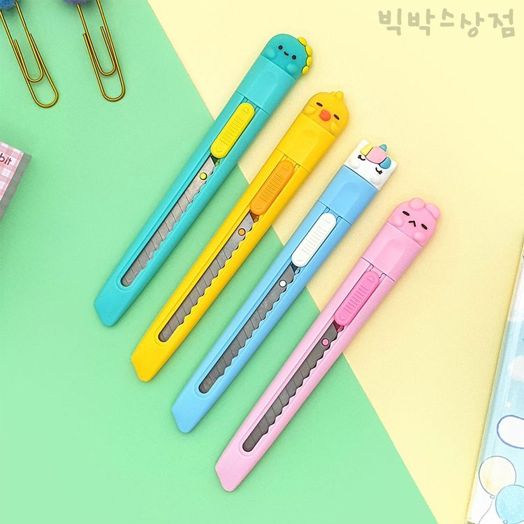 레이지스타 커터칼 1p 랜덤 아트나이프 문구칼 커터칼 캐릭터칼 언박싱 문구용품 사무 미술 홈플러스 판매자택배