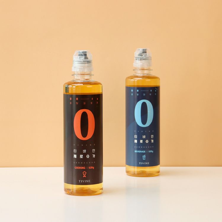 티바인 저당 베버리지 알룰로스 스테비아 설탕 대체 올리고당 시럽 520g 홈플러스 택배배송