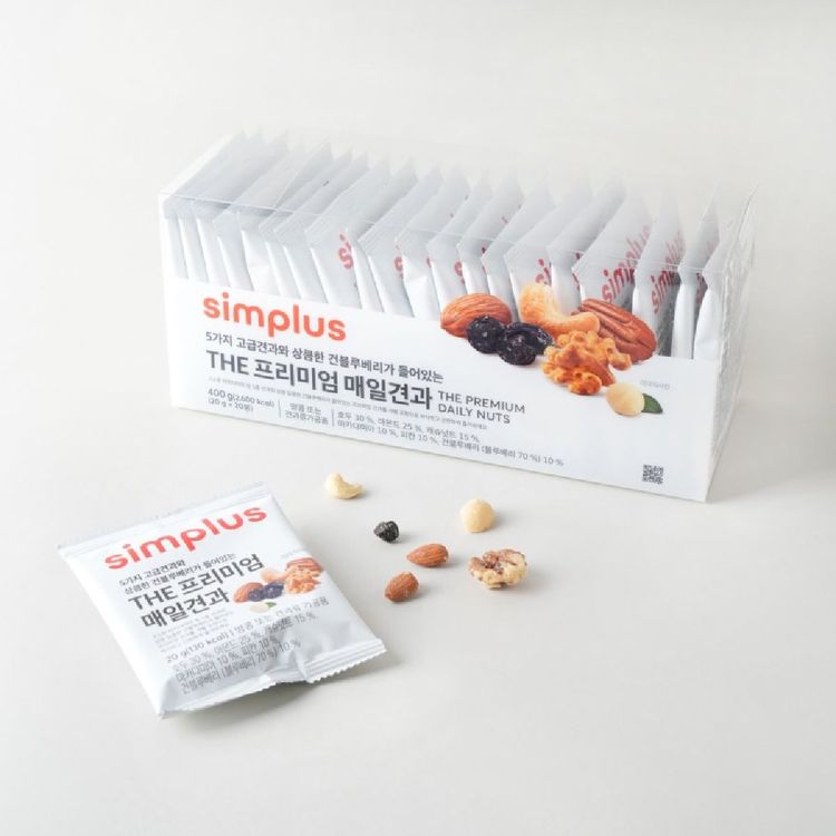 Simplus THE 프리미엄 매일견과 20G*20입 400G(팩) | 홈플러스
