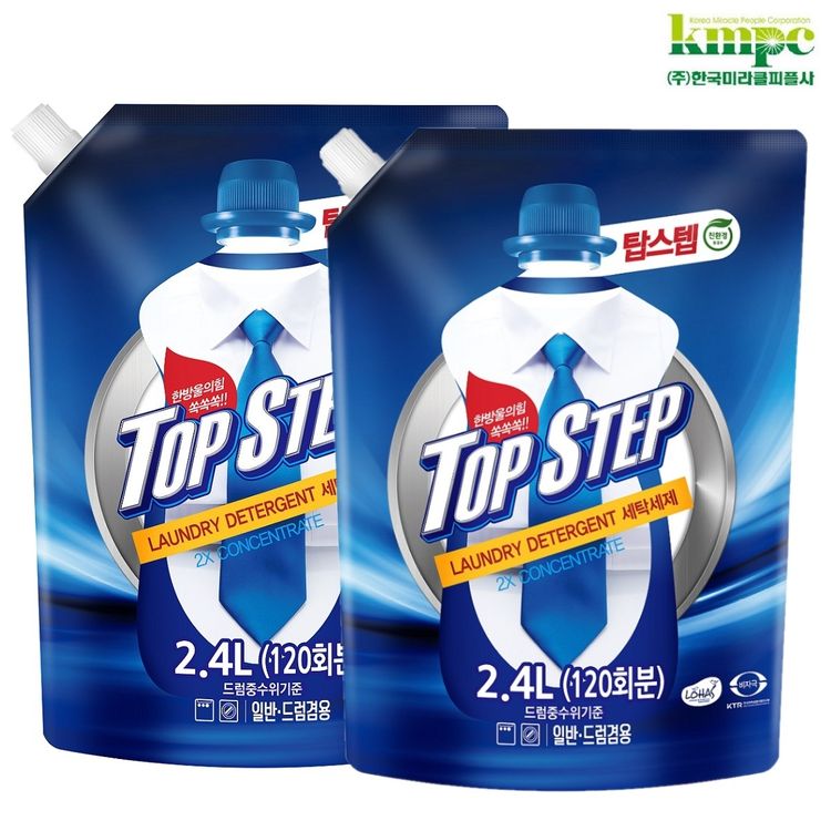 미라클피플사 탑스텝 친환경 고농축 세탁세제 24lx 2 홈플러스 택배배송