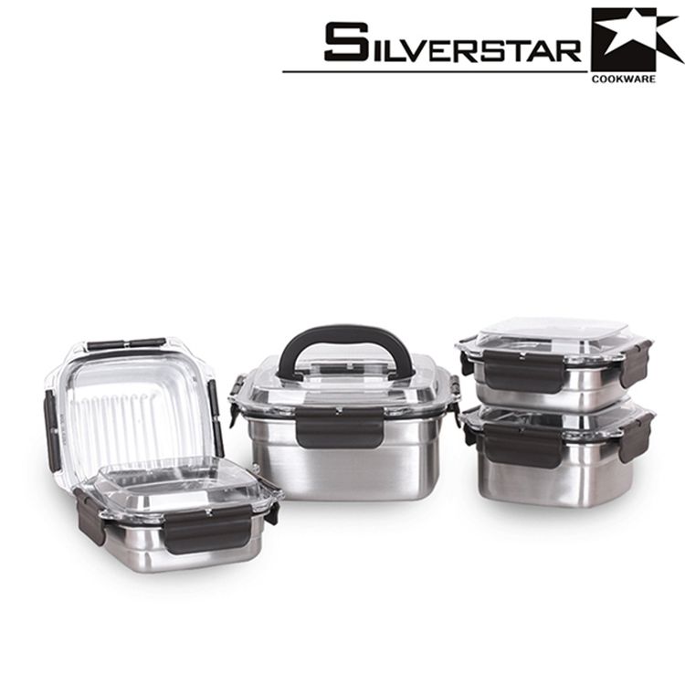 Silverstar 실버스타 오아이씨 국내산 돔형 스텐찬통and김치통 5종 홈플러스 택배배송