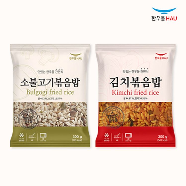 한우물 볶음밥 2종 X각5봉 총10봉 소불고기김치 홈플러스 택배배송