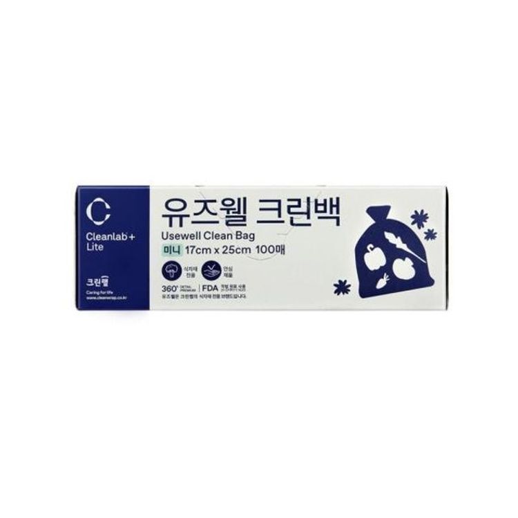 위생백 유즈웰 크린백 미니100 17cm 25cm 100매 홈플러스 택배배송