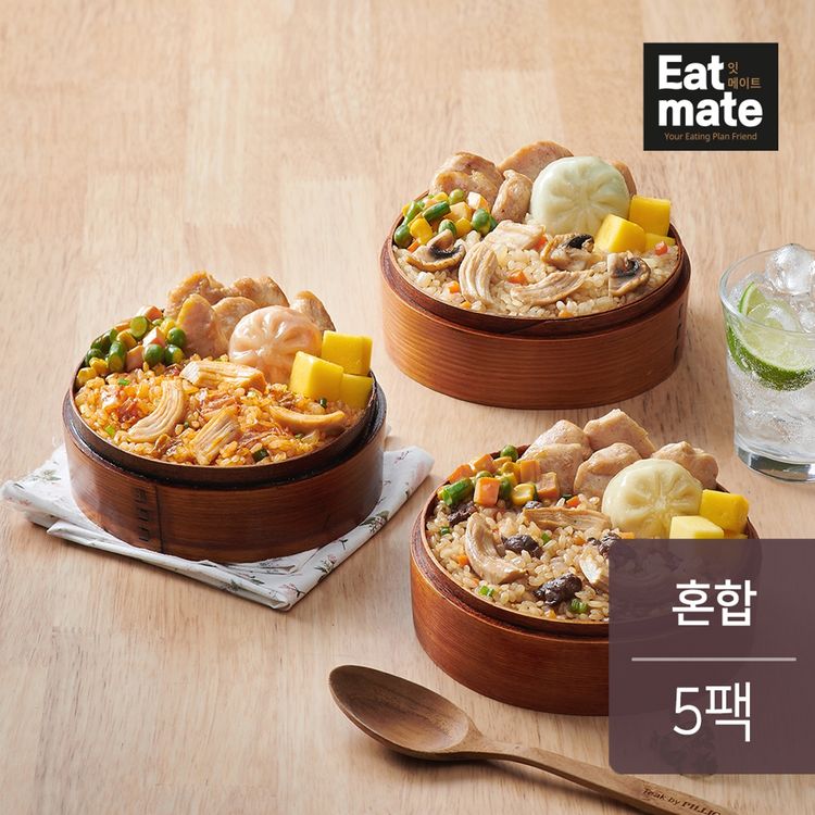 잇메이트 닭안심 다이어트 도시락 혼합 210gx5팩오리지널2갈비2김치1 홈플러스 택배배송