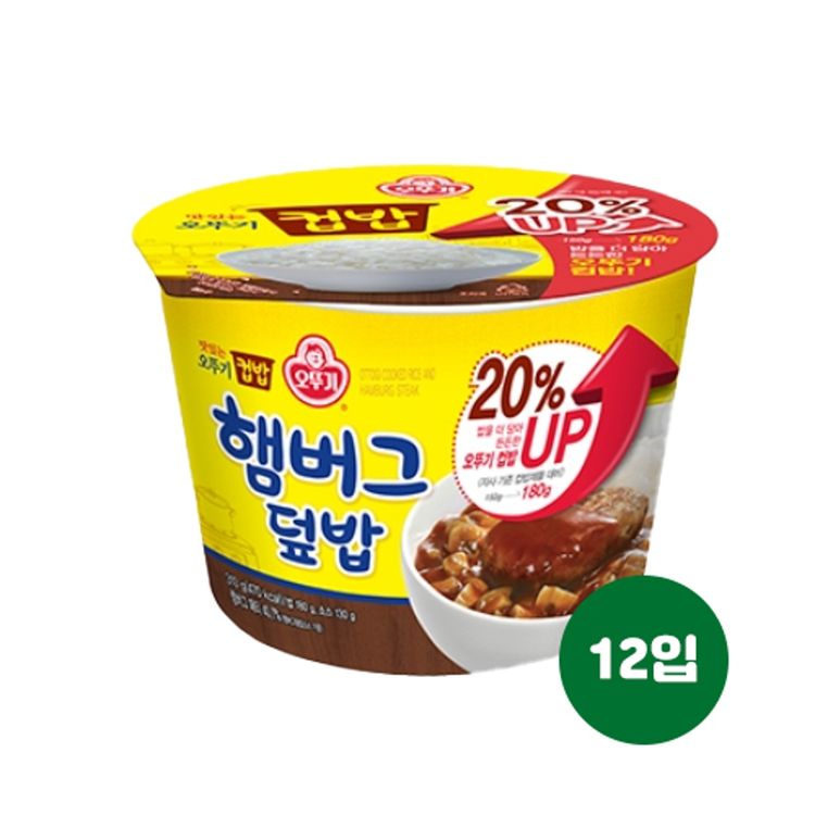 오뚜기 컵밥 햄버그덮밥증량 310g 12입 홈플러스 택배배송