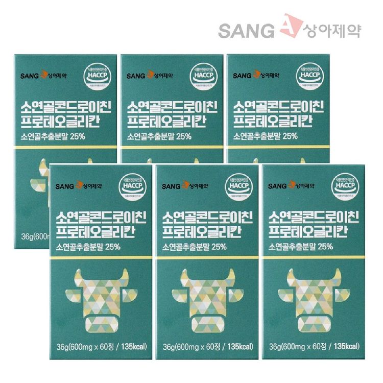 상아제약 소연골 콘드로이친 프로테오글리칸 12개월분 60정x6박스보스웰리아 우슬 비타민d 홈플러스 판매자택배