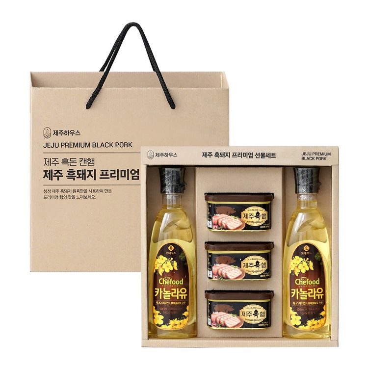 ★비밀특가★제주 흑돼지 90 함유 캔햄 세트캔햄 6개입 햄 선물세트 명절선물 설선물 홈플러스 택배배송
