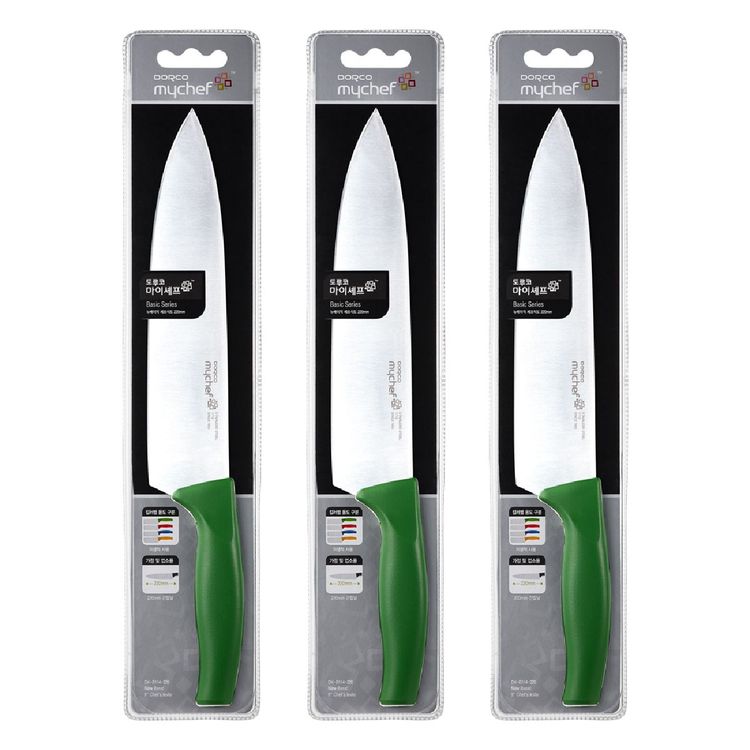 도루코 마이셰프 뉴베이직 셰프식도 그린 220mm X 3개 홈플러스 택배배송