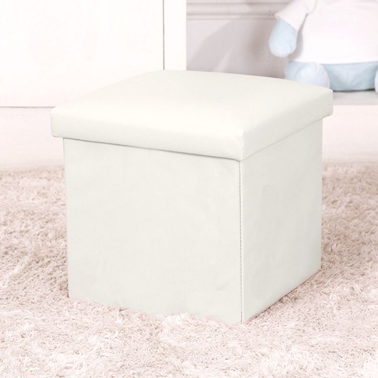 스툴스 인조가죽 수납의자30cm 화이트 보조의자 홈플러스 택배배송