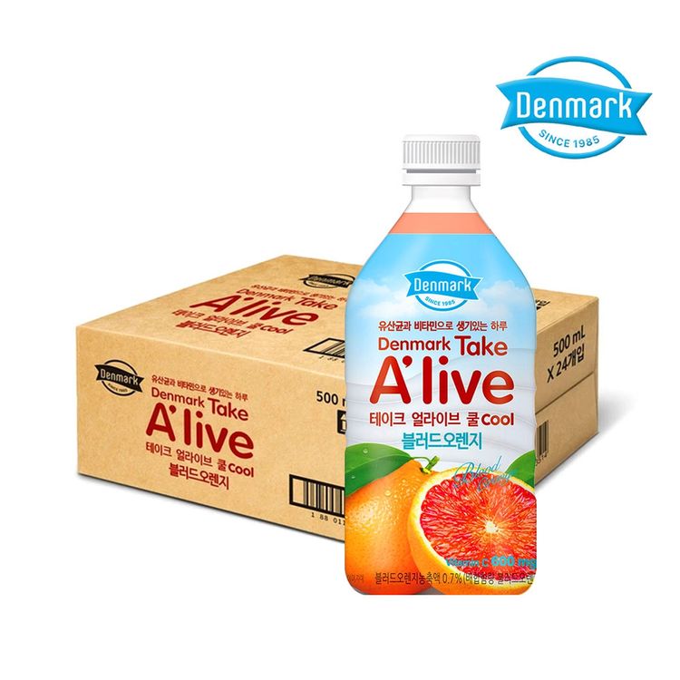 동원 덴마크 테이크 얼라이브쿨★ 블러드오렌지 500ml 24입 홈플러스 택배배송