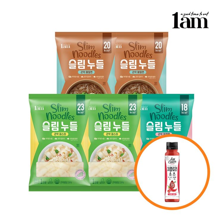 슬림누들 혼합 200gx5개곤약파스타2메밀곤약2미역곤약1저칼로리 소스 스위트칠리 홈플러스 택배배송
