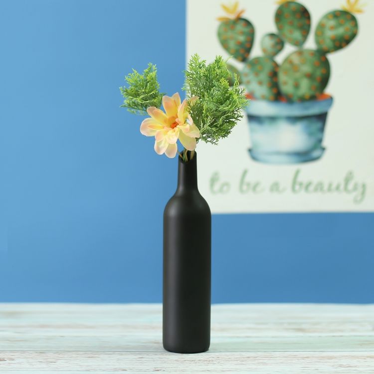 모던블랙 무광 유리 꽃병7x30cm 인테리어 화병 홈플러스 판매자택배