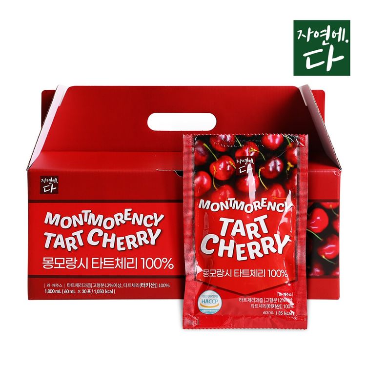 자연에다 몽모랑시 타트체리즙100 60ml X 30포 홈플러스 택배배송