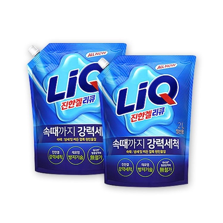 리큐 진한겔 오리지널 세탁세제 일반용 리필 2l 2set 홈플러스 택배배송
