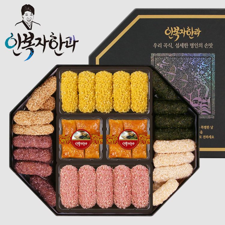 안복자한과 팔각정 선물세트 총704g 강정6종우리밀약과 홈플러스 택배배송