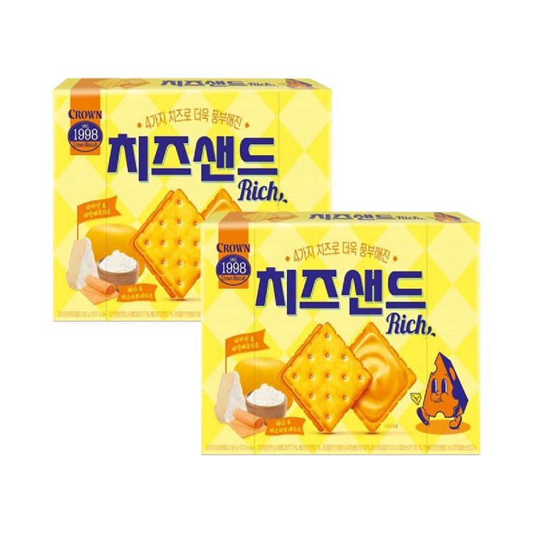 크라운 치즈샌드 리치 180g X 2개 홈플러스 택배배송